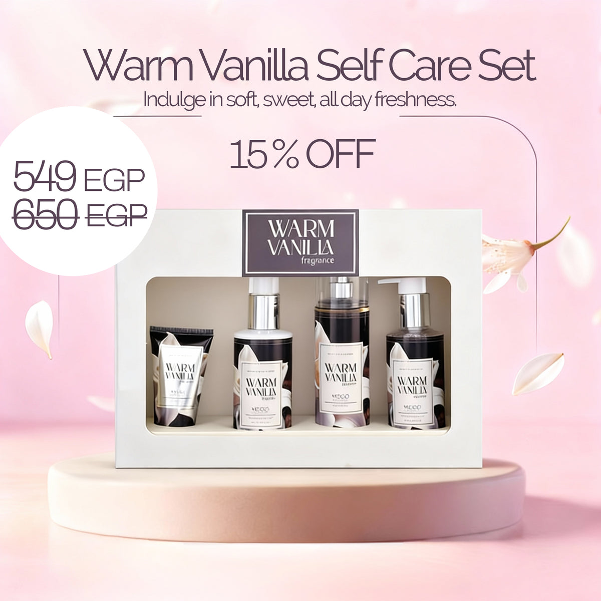 Warm Vanilla Self Care Set – 15% OFF – Danci Beauty